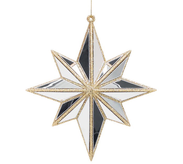 Silver Mirror Star Ornament – A Sign of Grace, LLC DBA: Mezoozah ...