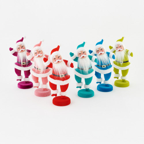 Flocked Dancing Santa – A Sign of Grace, LLC DBA: Mezoozah Boutique ...